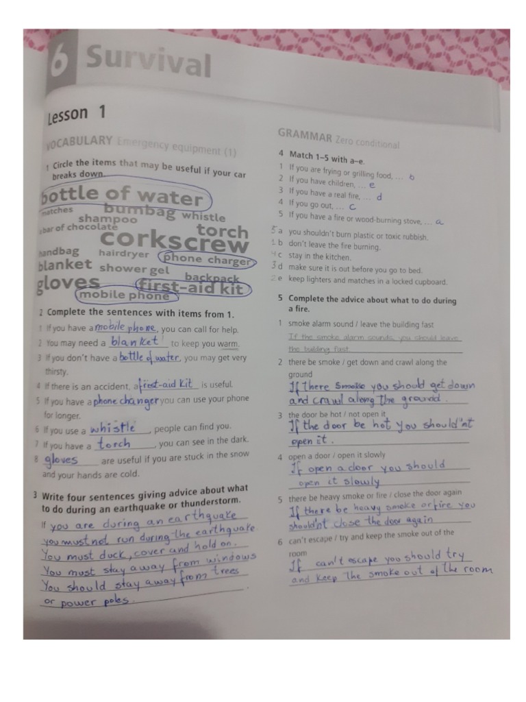 Workbook Unit 6 | PDF