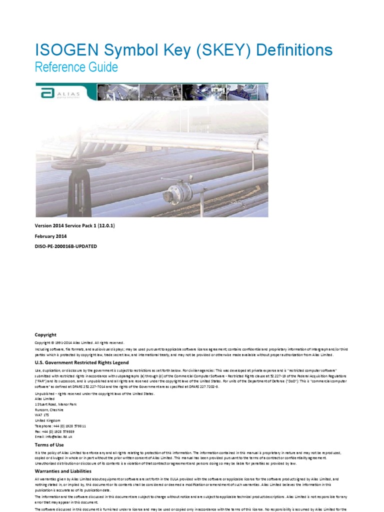ISOGEN Symbol Key (SKEY) Definitions: Reference Guide | Download Free ...