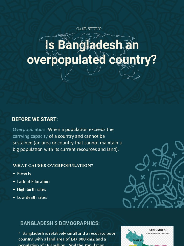 Is Bangladesh An Overpopulated Country?: Case Study | PDF | Human ...