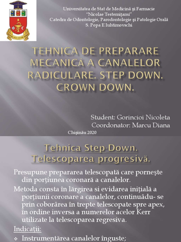 Tehnica Crown-Down Endo | PDF