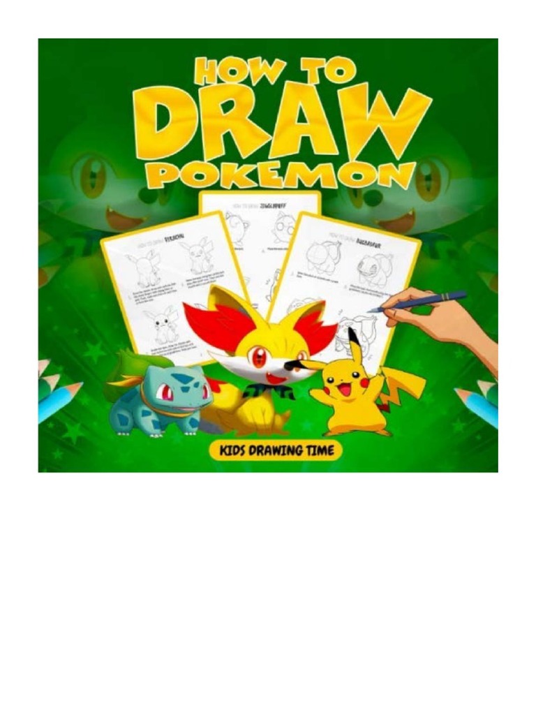 How To Draw Pokemon - Kids Drawing Time - Step by Step Instructions On ...