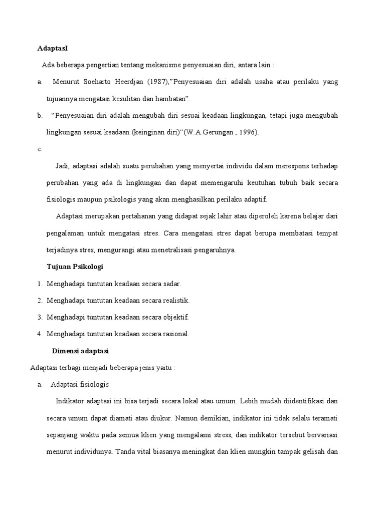 Adaptasi | PDF