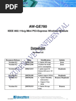 AE-MP1460MobileWirelessModuleDatasheet V1.0.0 20240313 | PDF | 4 G | Wi Fi