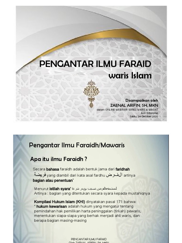 Pengantar Ilmu Faraid PDF | PDF