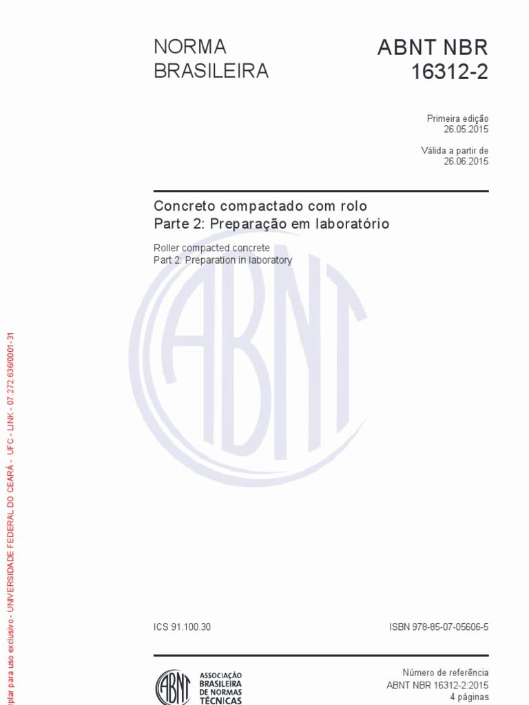 NBR 16312-2 CCR | PDF | Concreto | Massa