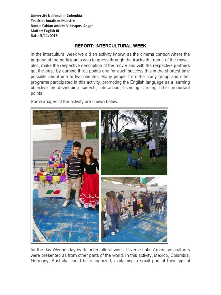Intercultural Week | PDF