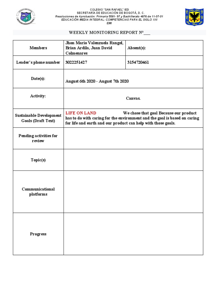 Weekly Monitoring Format Ok | PDF | Business Model | Media Manipulation