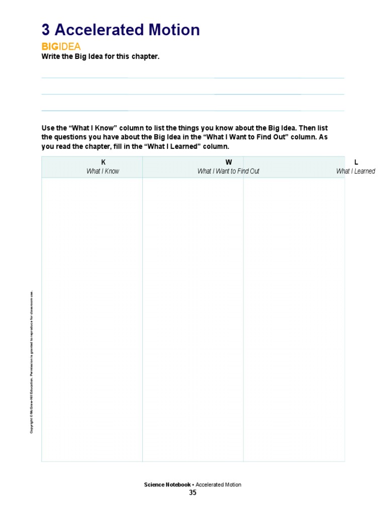 Science Notebook - Acceleration | PDF | Acceleration | Velocity