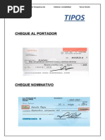 Tipos de Cheques | PDF | Cheque | Bancos