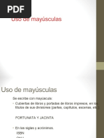 Ortografía: Uso de Mayúsculas | PDF | Lengua española | Idiomas