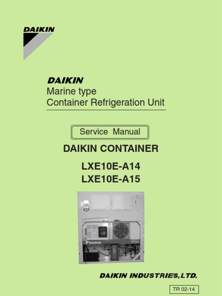 Marine Type Container Refrigeration Unit: Daikin Container LXE10E-A14 ...