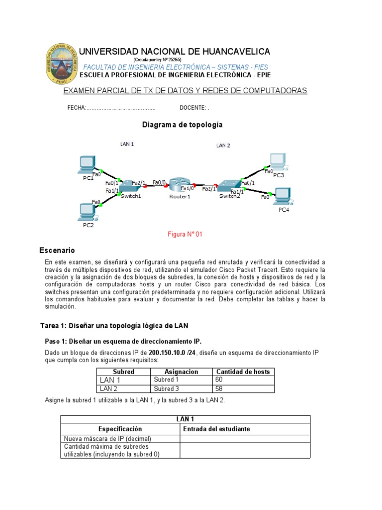 3 Examen Parcial Redes | PDF | Dirección IP | Enrutador (Computación)