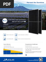 JA Solar Module Datasheet | PDF | Solar Panel | Electric Power