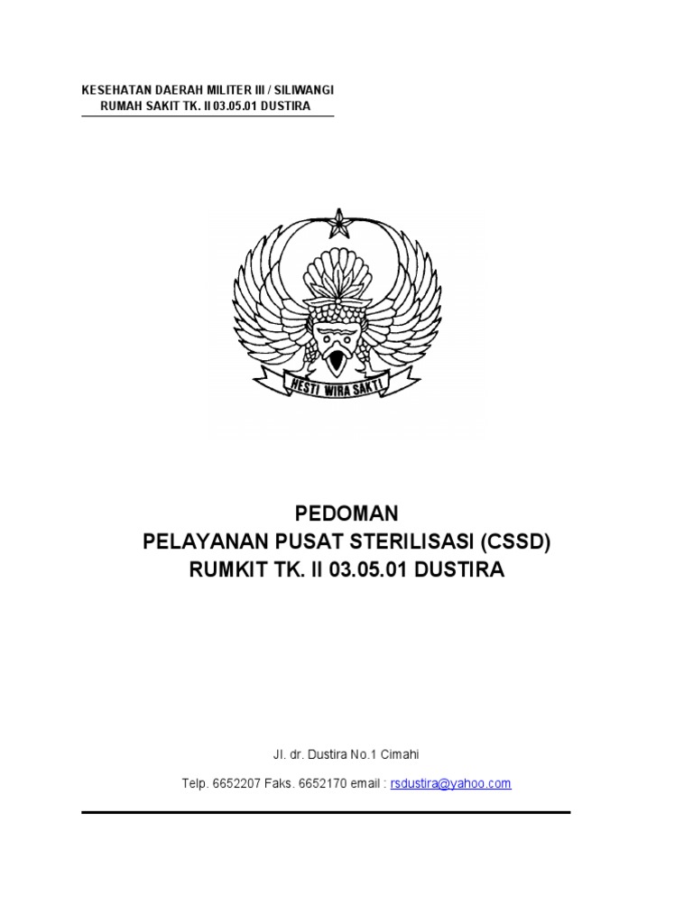 Buku Pedoman CSSD | PDF