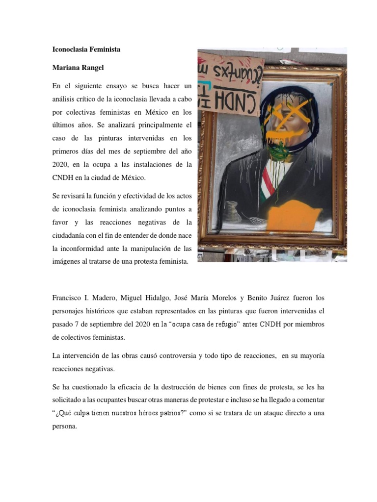 Análisis de la iconoclasia feminista: efectividad y controversia de la ...