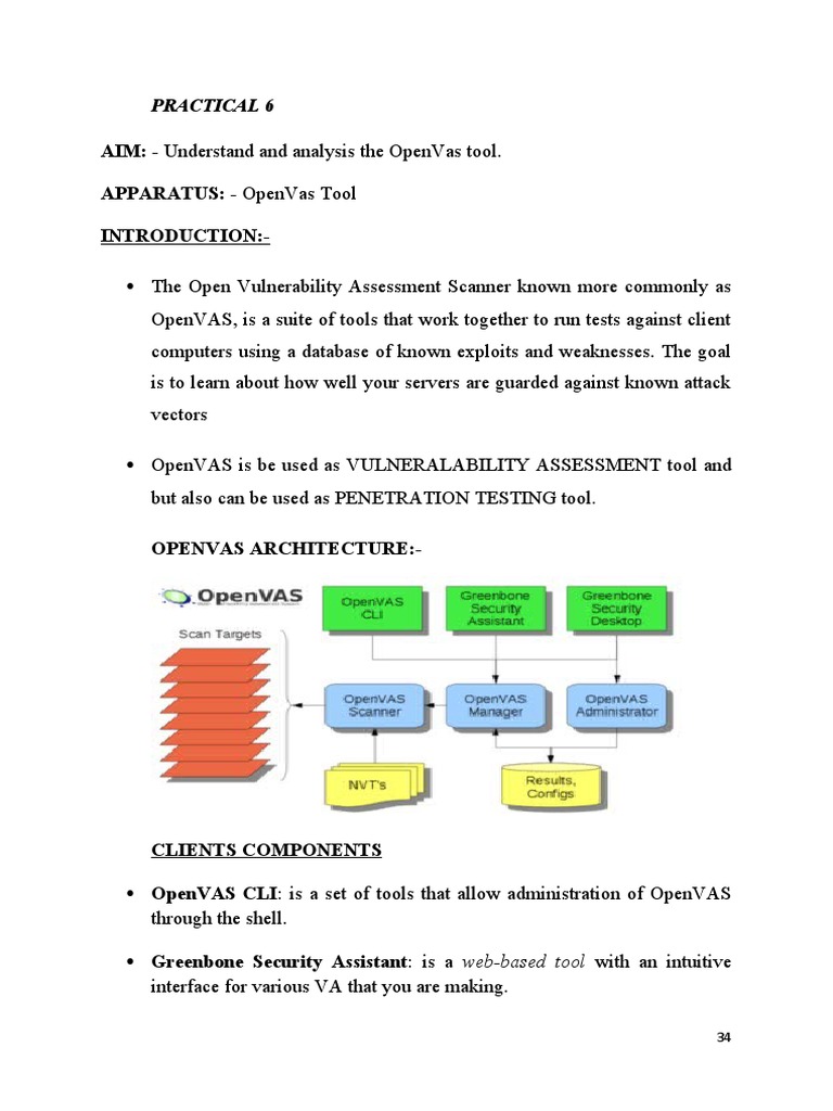 Aim: - Understand and Analysis The Openvas Tool. Apparatus: - Openvas Tool Introduction | PDF ...