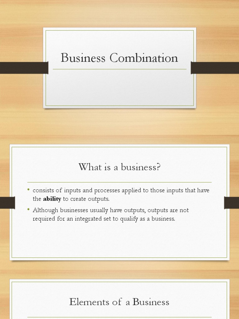 Understanding Business Combinations in IFRS | PDF | Goodwill ...