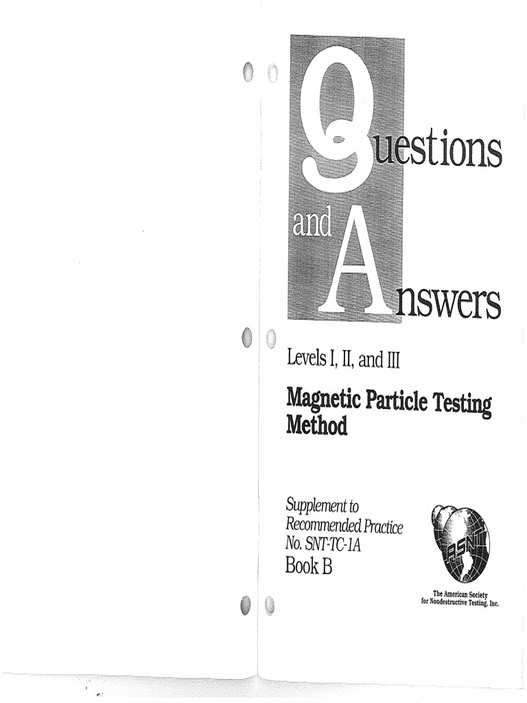 QA-MT Magnetic Particle Testing Questions | PDF