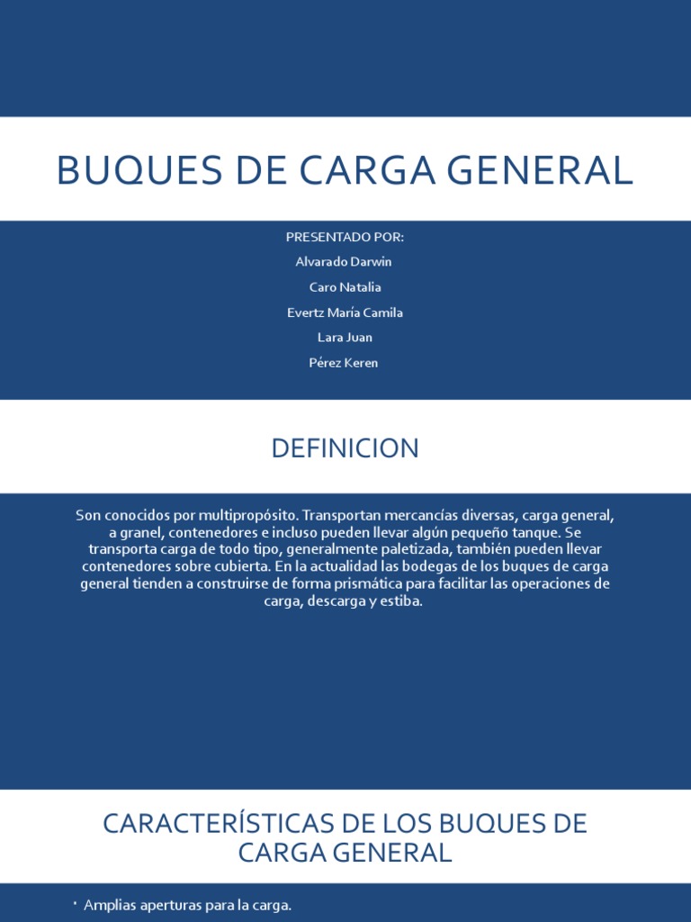 Buques de Carga General | PDF | Barco de carga | Buques