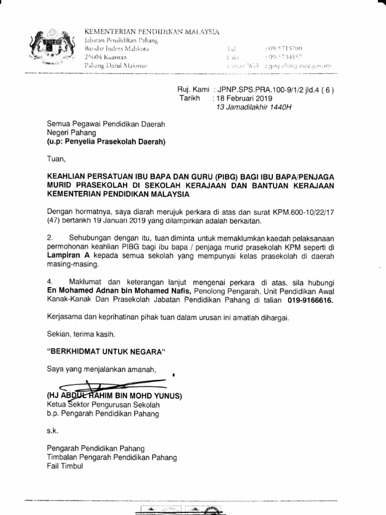 Surat Pibg PDF | PDF