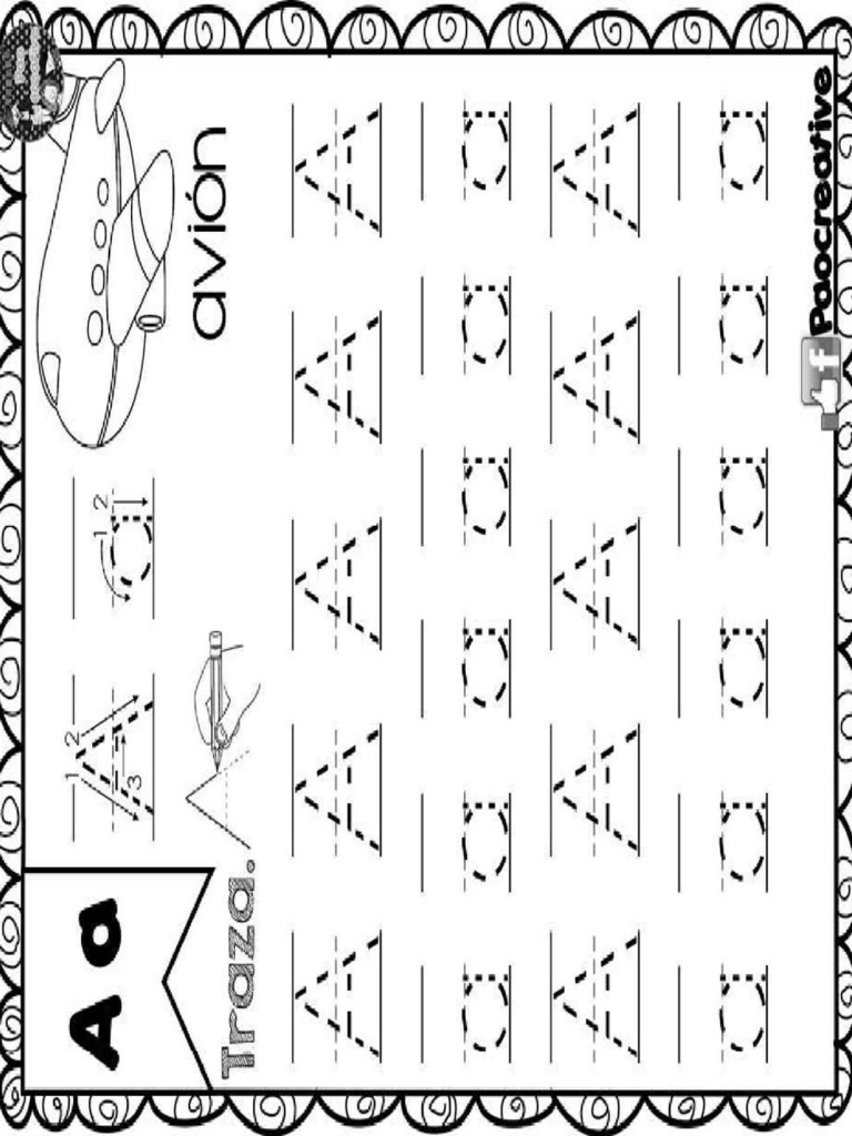 Trazo Letra A PDF | PDF