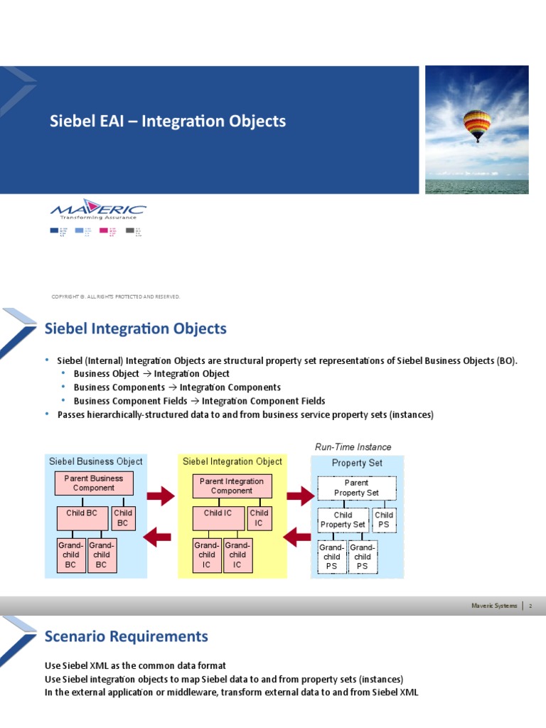 Siebel EAI - Integration Objects | PDF | Xml | Data