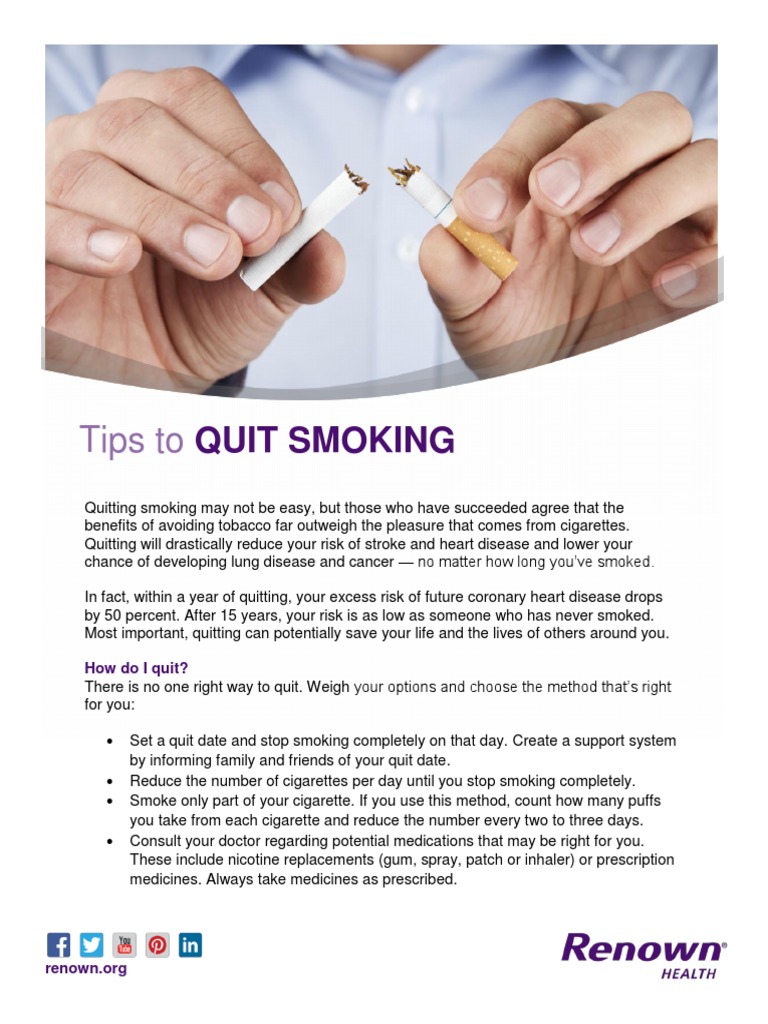 Quit Smoking Guide | PDF | Cigarette | Smoking
