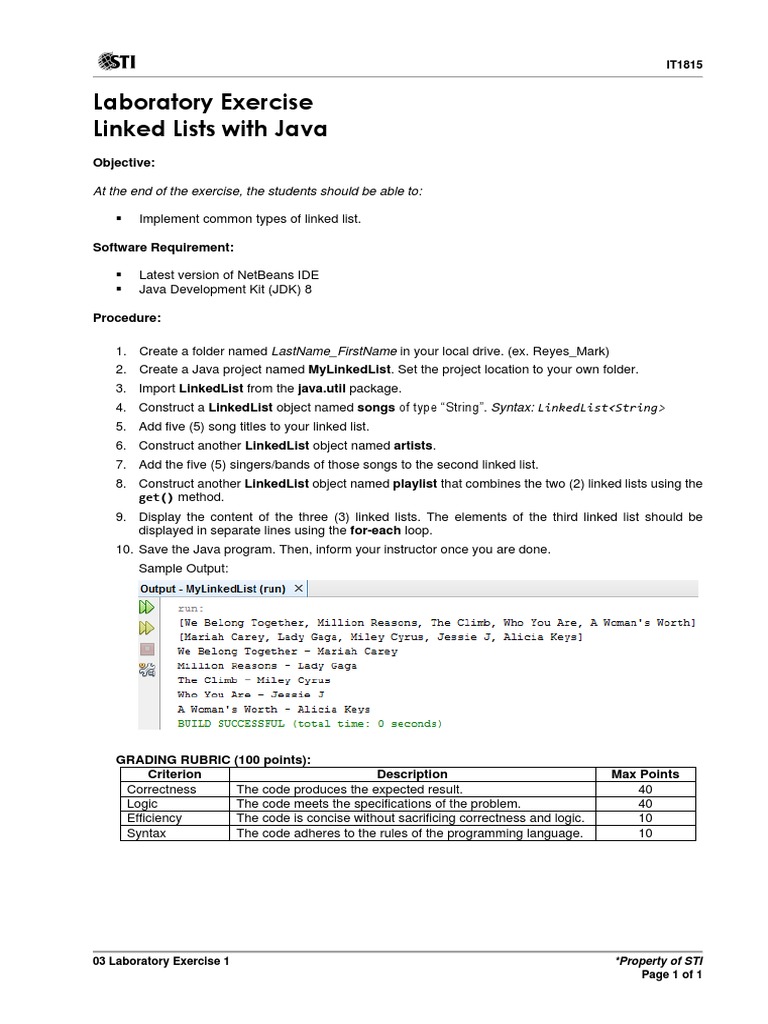 03 Laboratory Exercise 1 PDF | PDF | Teaching Methods & Materials ...