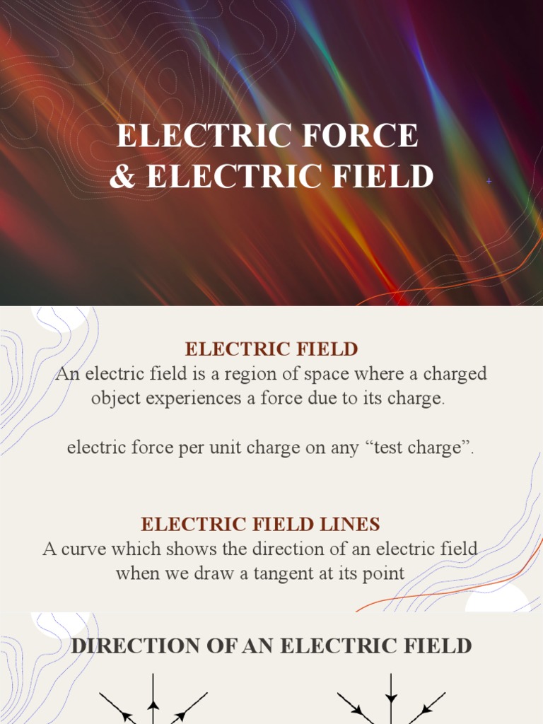 Electric Force & Electric Field | PDF