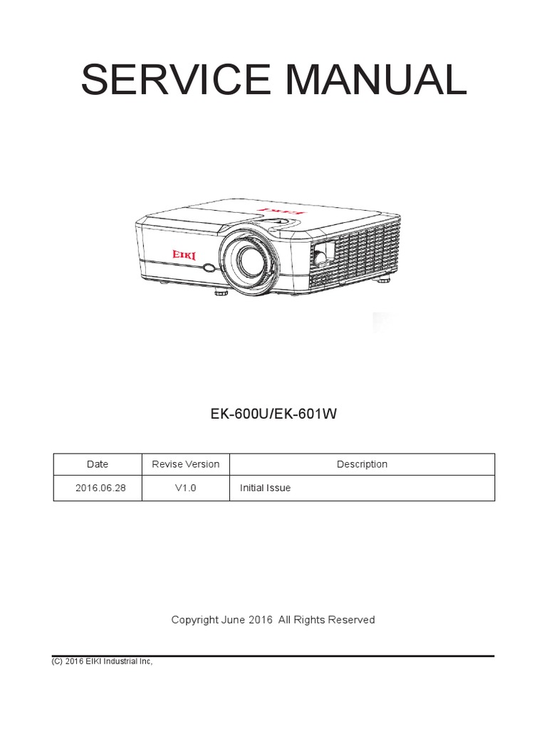 Service Manual: EK-600U/EK-601W | PDF | Electrical Engineering | Media ...