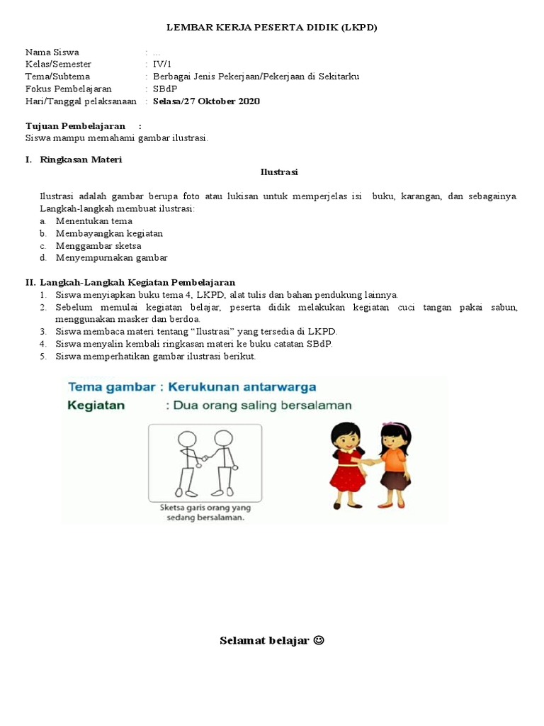 LKPD SBDP Kelas IV | PDF