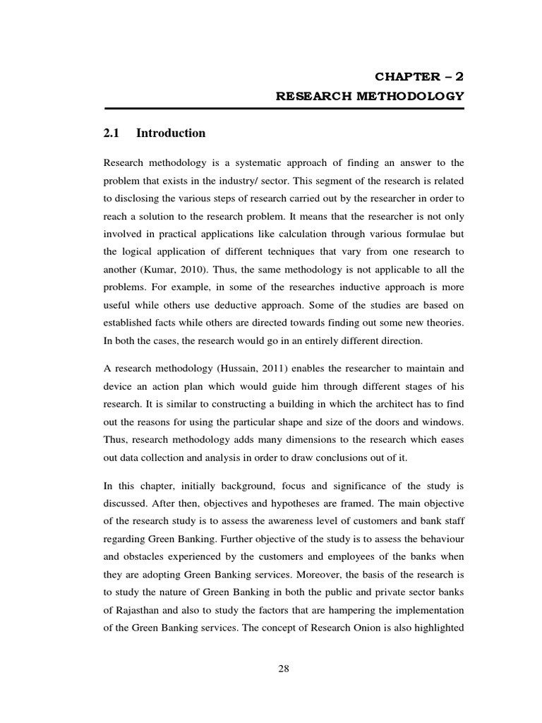 Chapter 2 Research Methodology | PDF | Qualitative Research ...