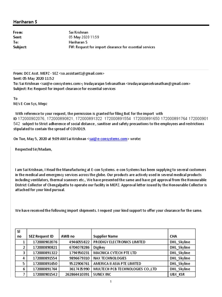 Hariharan S | PDF | Government | Business