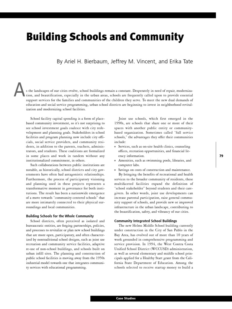 Building Schools and Community | Download Free PDF | Community | Visa Inc.
