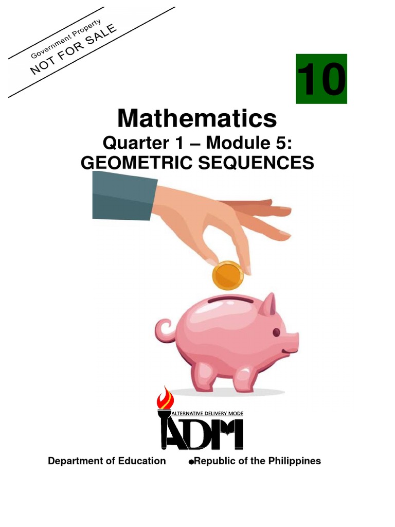 Math10 Q1 - Module 5 Geometric Sequences | PDF | Ratio | Interest