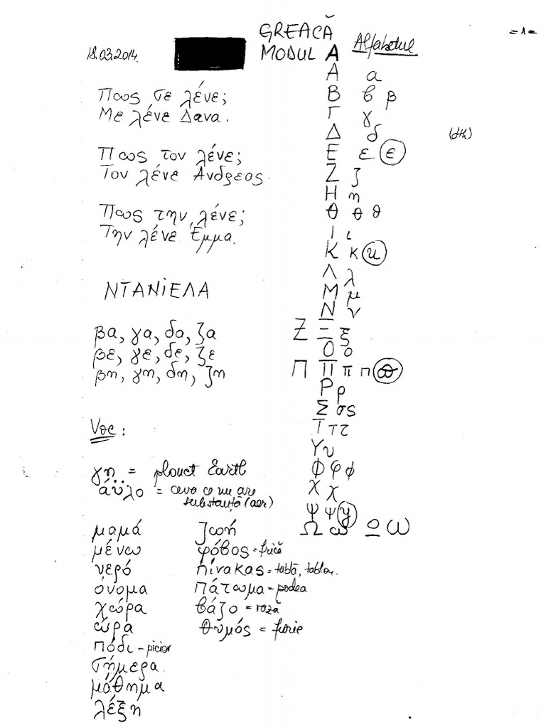 Curs Limba Greaca | PDF