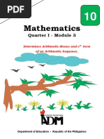 Math 10 - Quarter 1 | PDF | Sequence | Equations