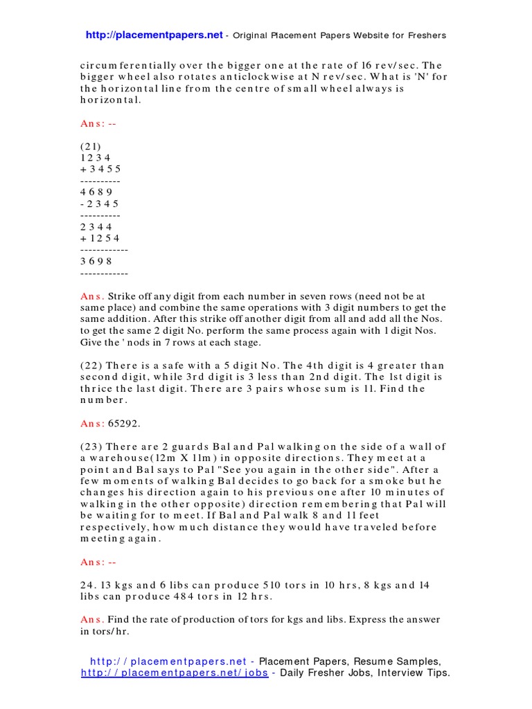 Placement Material | PDF