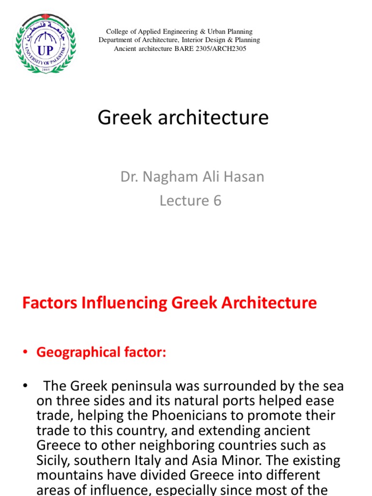 Factors Influencing Ancient Greek Architecture | PDF | Column | Architectural Design