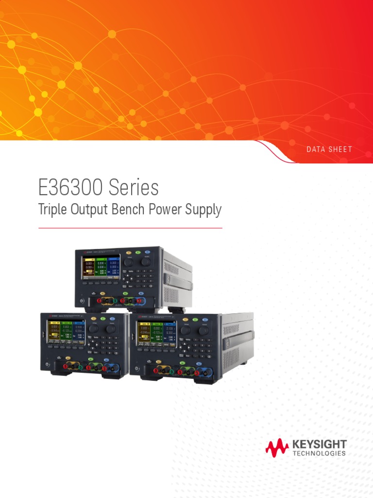 Keysight Power Supply E36300 Series E36312a Pdf Power Supply Usb