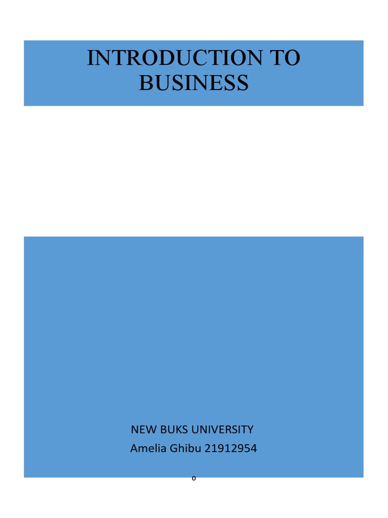 Introduction To Business | PDF | Balance Sheet | Financial Technology