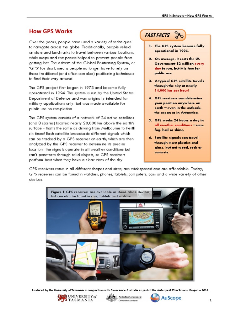 Worksheet 1 - How GPS Works PDF | PDF