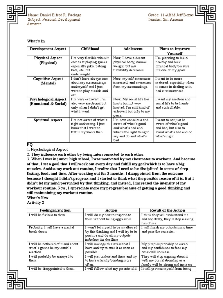 Challenge Question | PDF | Feeling | Thought