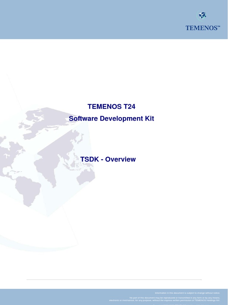 T24 Software Development Kit - User Guide - Overview | PDF | Application Programming Interface ...
