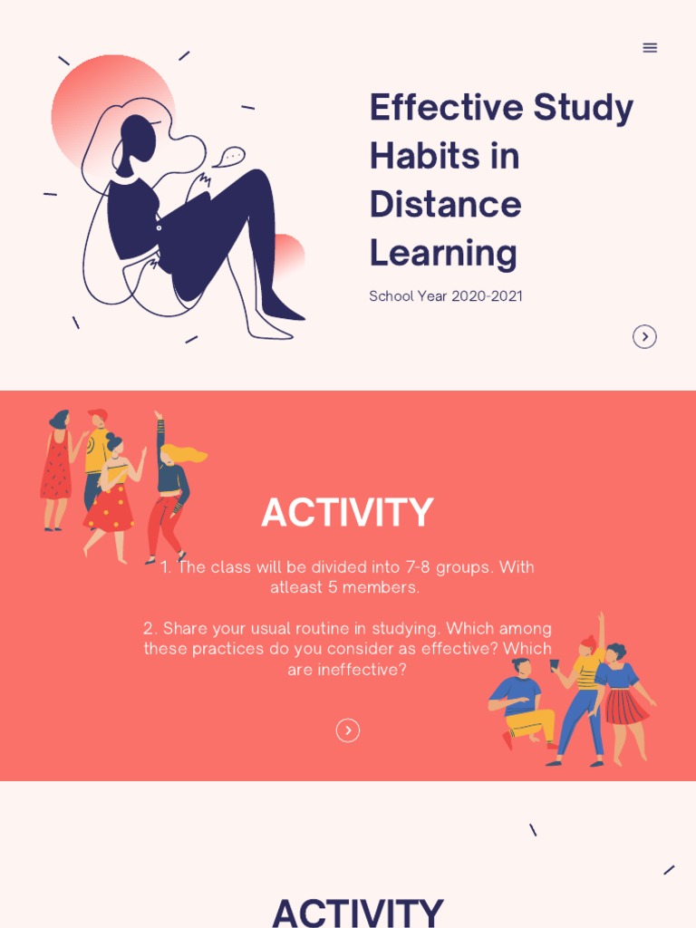 Effective Study Habits in Distance Learning: School Year 2020-2021 ...