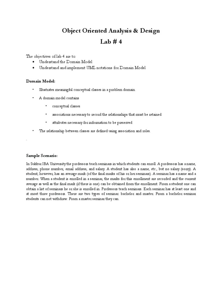 OOAD Lab 4 - Domain Model UML Notations"TITLE "Public Library Domain ...