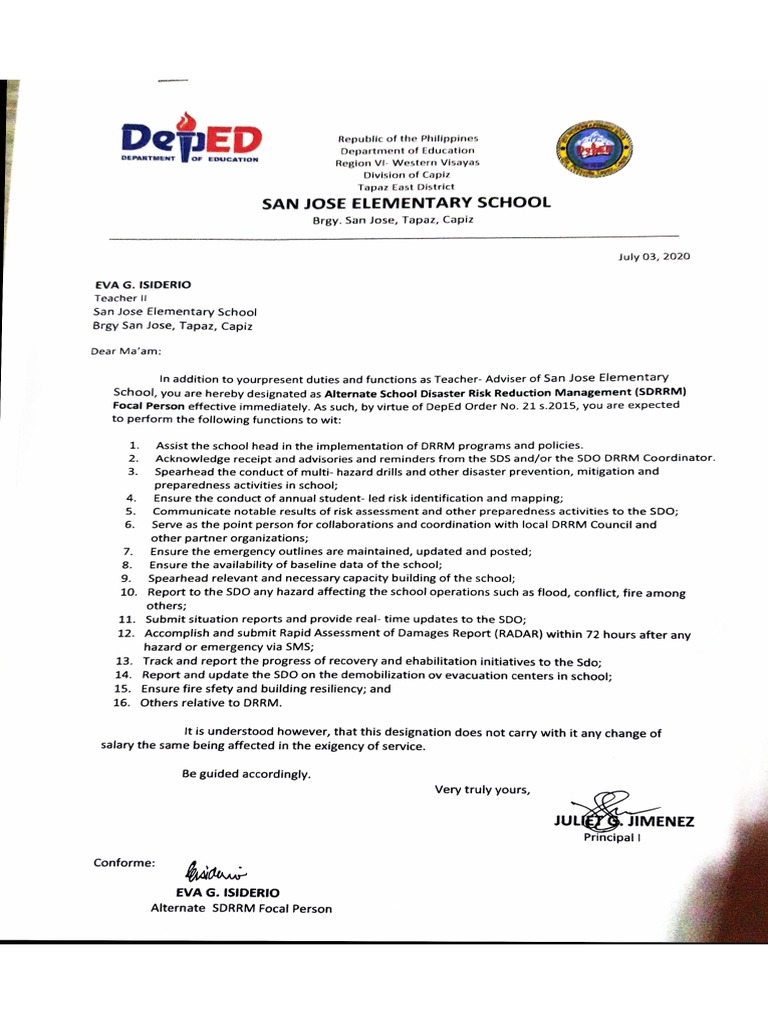 SDRRM Alternate | PDF