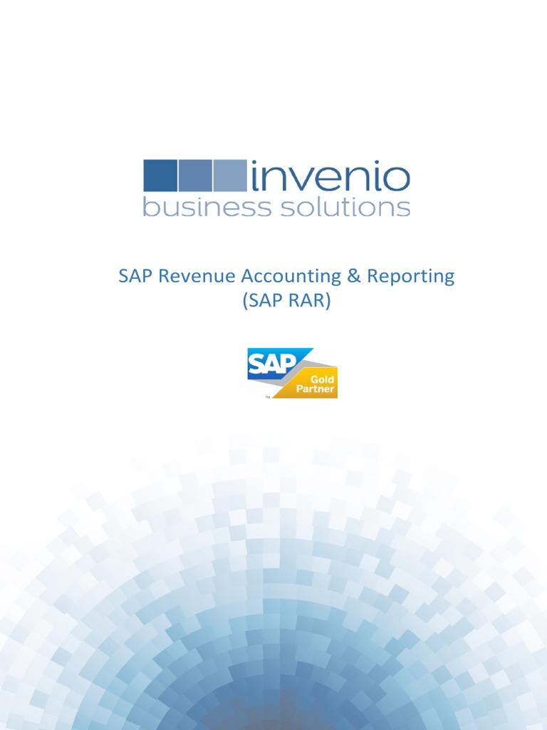 SAP Revenue Accounting Reporting | PDF | Financial Accounting Standards ...