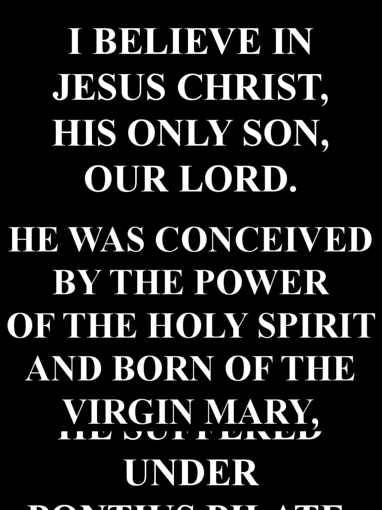 Apostle's Creed - Old | PDF | Philosophy | Religion & Spirituality