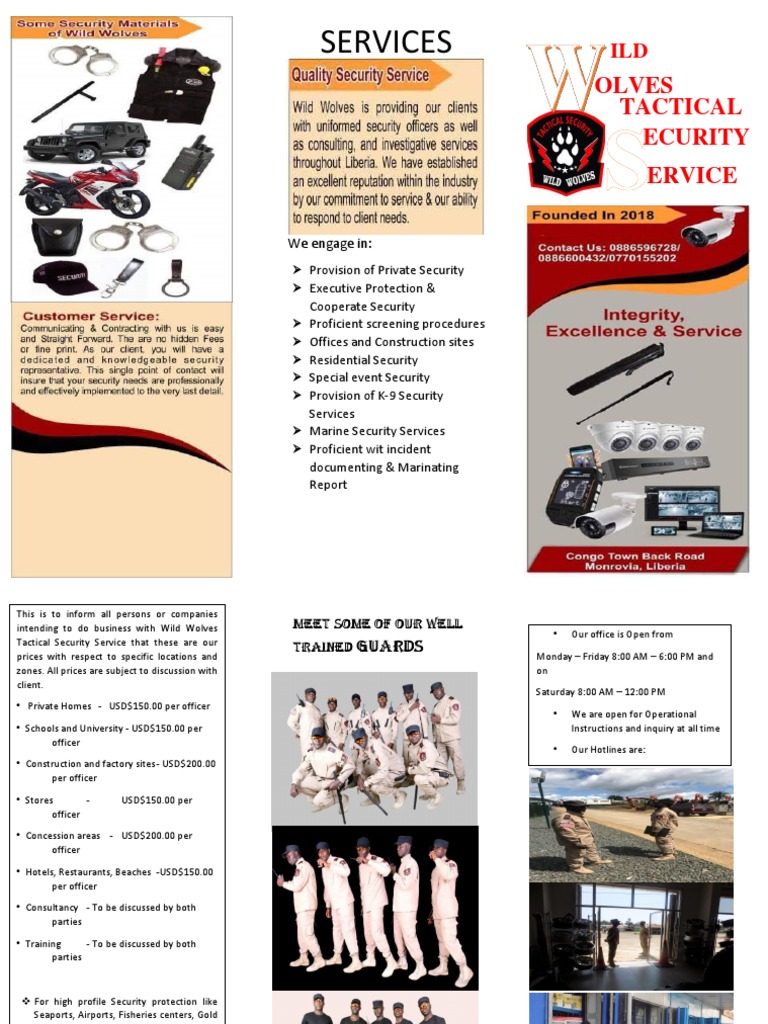 Wild Wolves BROCHURE ORIGINAL | PDF